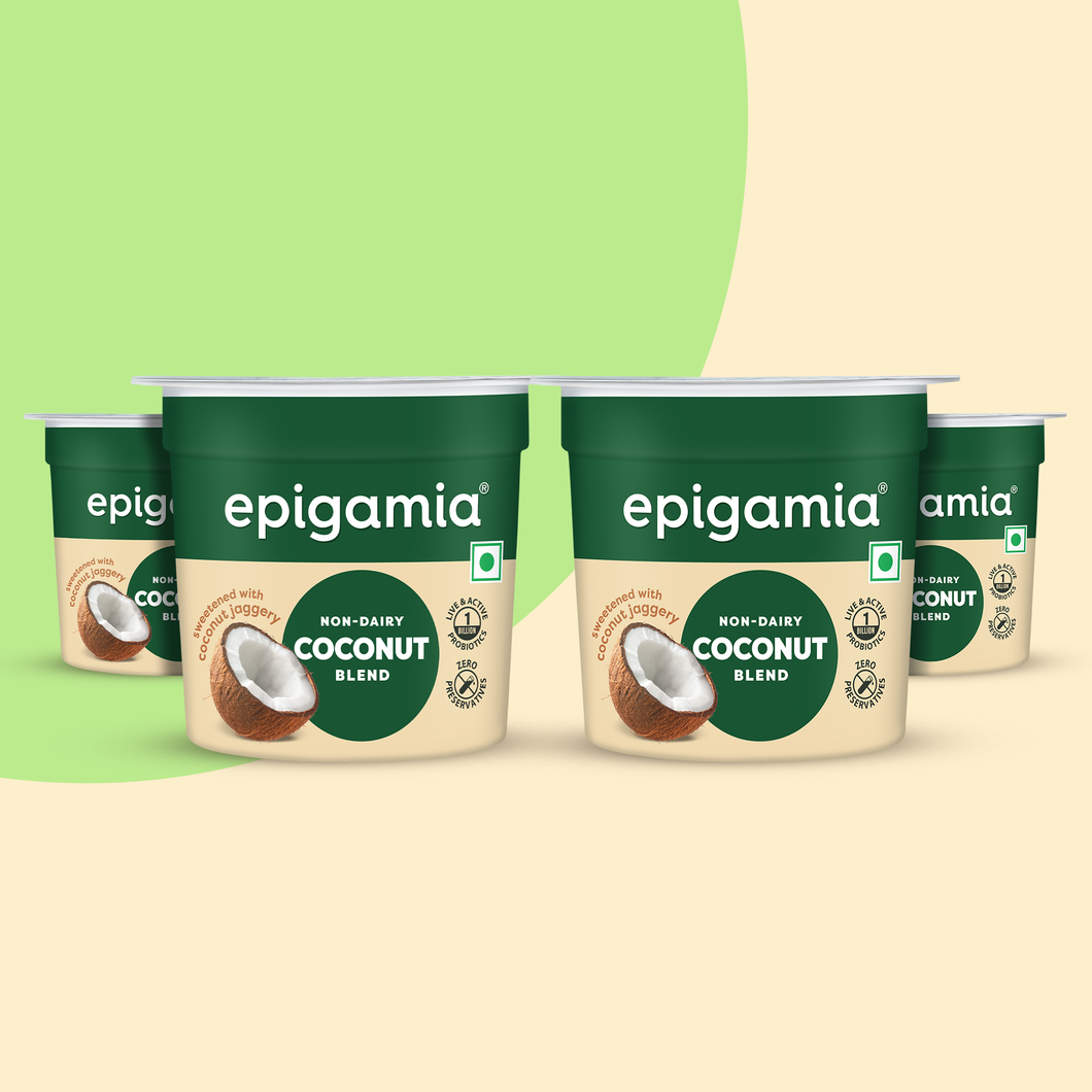 coconut blend, sweetened - pack of 4 - Epigamia